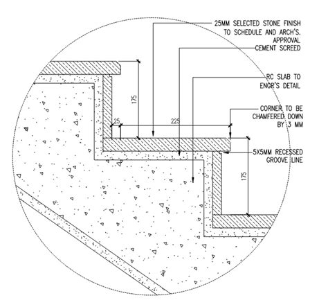 External Staircase Typical Details Stair Section Dimensions Stair