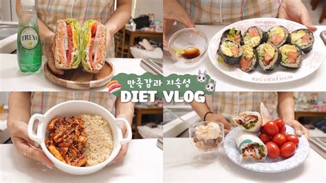 Sub🍞만족감과 지속성을 추구하는 10kg 유지어터의 식단 레시피 브이로그 연어 샌드위치 연어김밥 매콤오징어볶음