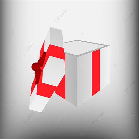 흰색으로 격리된 붉은 활이 있는 열린 선물 상자 박스 휴일 벡터 Png 일러스트 및 벡터 에 대한 무료 다운로드 Pngtree