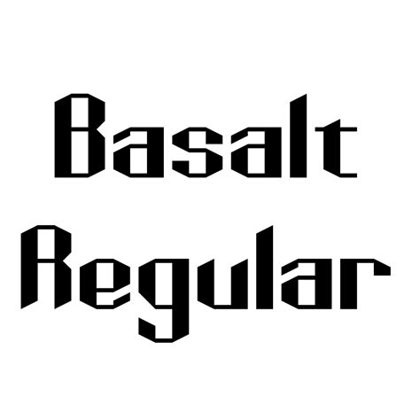 Basalt Regular Free Fonts On