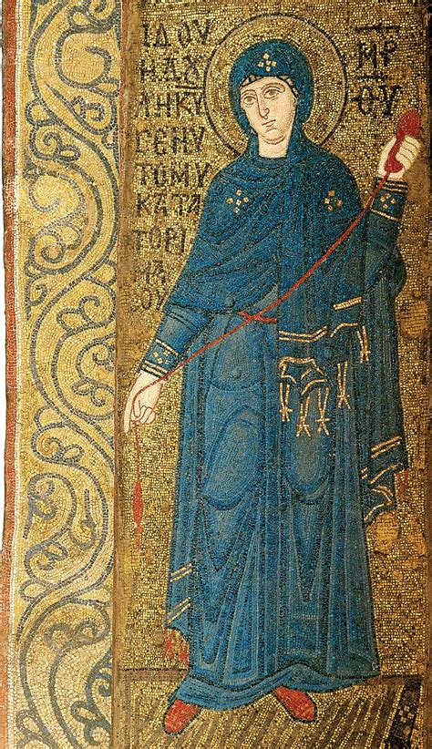 The Annunciation Virgin Mary C 1030 By Byzantine Mosaics Artchive