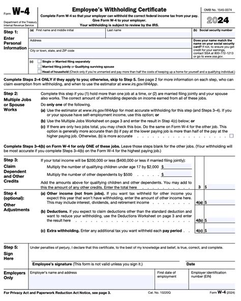 Form W 4 The College Investor