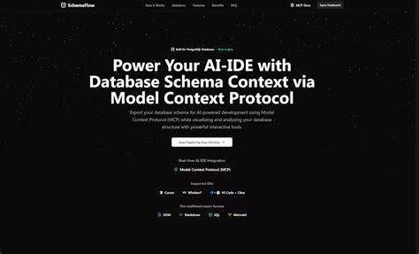 Schemaflow Real Time Database Schemas For Ai Ides Via Mcp Protocol