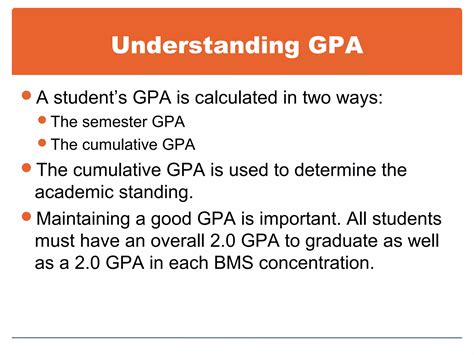 Bms And Academic Standing Ppt