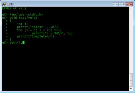 stm32 efm32 small c interpreter for scripting x893