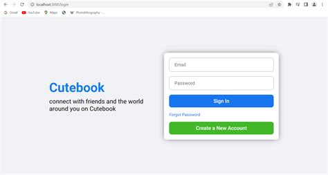 Github Khowitfacebook Clone Cutebook Mern Stack App React Mongodb Expressjs Nodejs