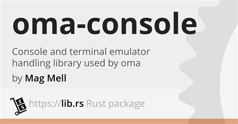 Oma Console Cli For Rust Lib Rs
