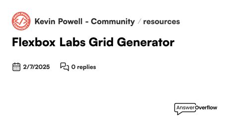Flexbox Labs Grid Generator Kevin Powell Community