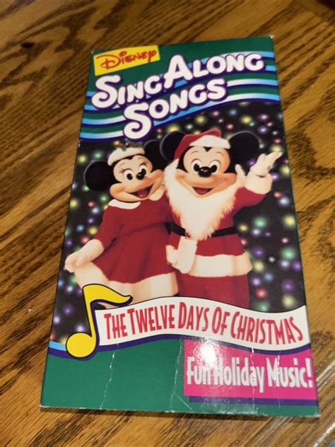 Disneys Sing Along Songs The Twelve Days Of Christmas Vhs Vcr Tape 1993 £6 11 Picclick Uk