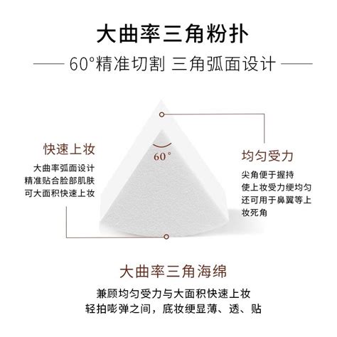 毛戈平便携粉底刷毛戈平三角粉扑皮海绵