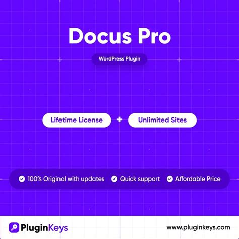 Docus Pro WordPress Plugin With Original License Key For Lifetime