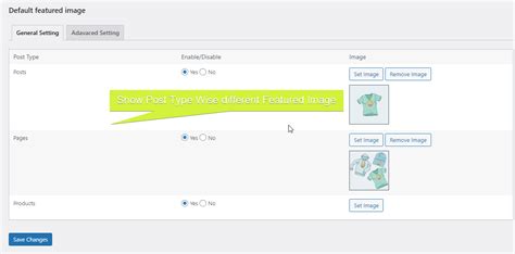 Setup Default Featured Image Wordpress Plugin