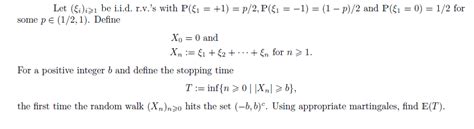 Solved Let ξi i be i i d r v s with Chegg com