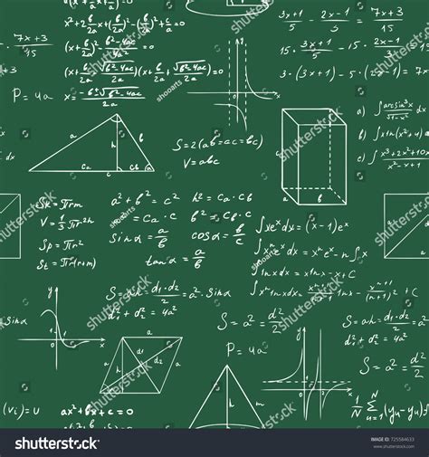Math Formulas Seamless Vector Sketch Pattern Stock Vector Royalty Free Shutterstock