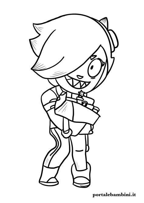 Disegno Da Colorare Brawl Stars Skins Sapura Spike 6