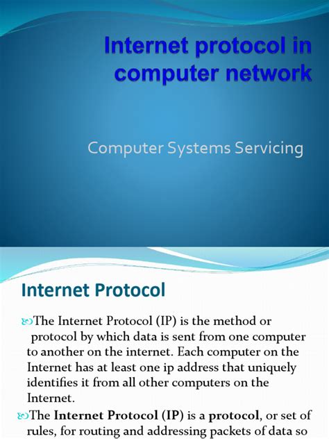 Computer Network Protocols And Ipaddress Pdf Ip Address Internet