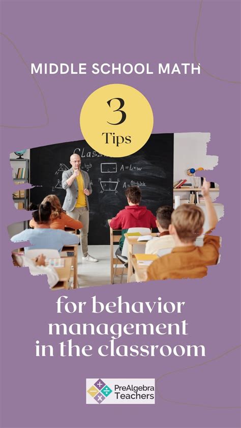 Middle School Classroom Behavior Management 3 Teaching Tips