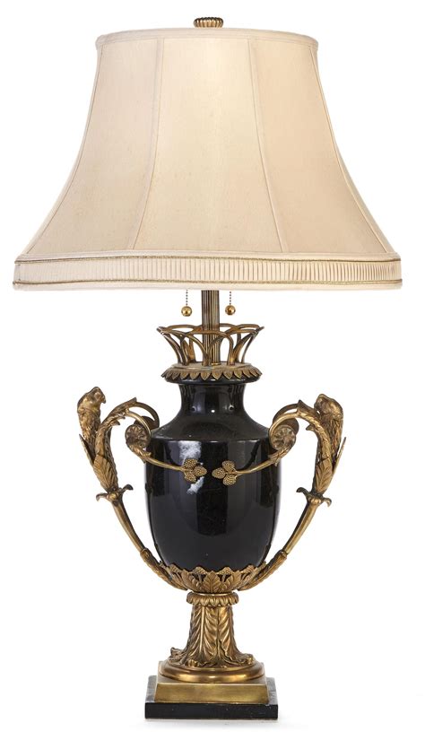 Bonhams A Louis Xvi Style Gilt Bronze Mounted Black Marble Urn Form