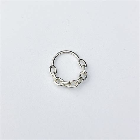 Solid Chain Septum Piercing Septum Piercing Jewelry Septum Ring Men