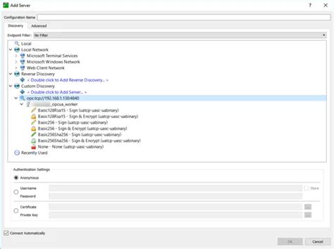 Add An Opc Ua Client Connection Litmus Automation Documentation Litmus Technical Documentation