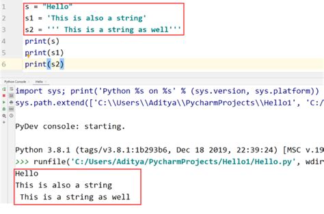 Python Strings — Tutorialbrain