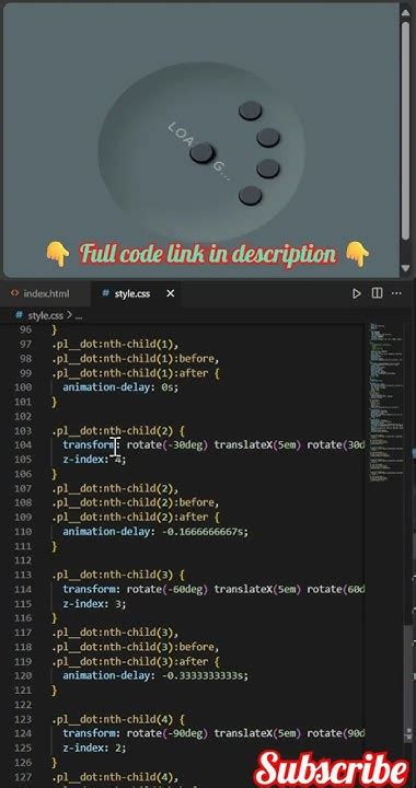🔥amazing Loading Animation With Dots Using Html And Css Only No Javascript Webdesign