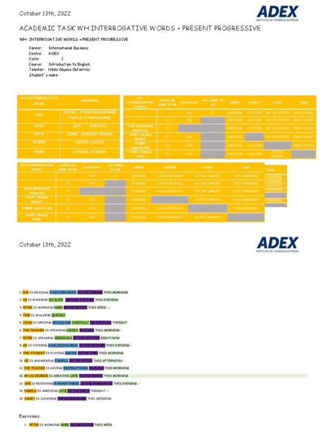 Actividad De Ingles Pdf Human Communication Semantics