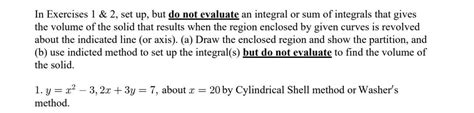 Solved Please Show The Work Where You Set The Functions