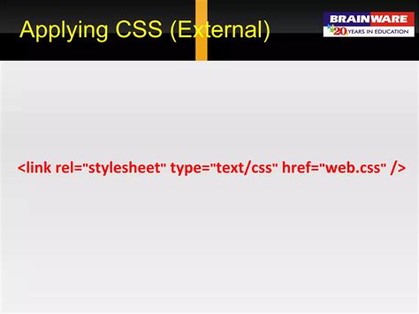 Web Development Using Html And Css Ppt