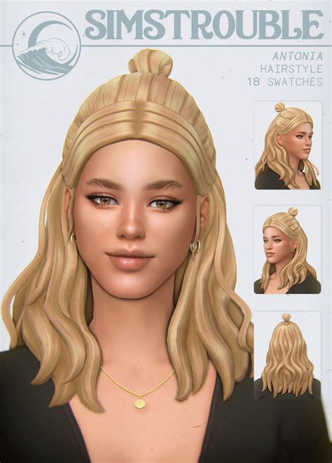 Maria Hair Simstrouble Sims Hairs Hot Sex Picture