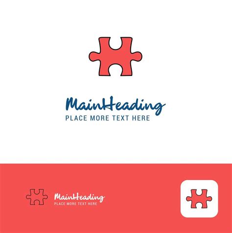 Creative Puzzle Piece Logo Design Flat Color Logo Place For Tagline Vector Illustration 14161645