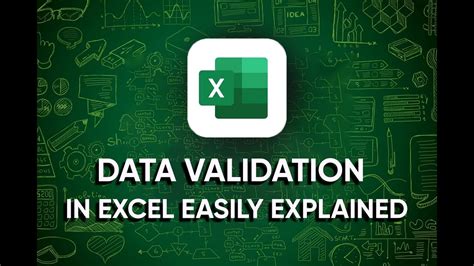 Data Validation In Excel Explained Easily With Examples Youtube