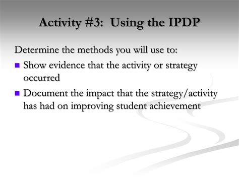 PPT Developing An Individual Professional Development Plan IPDP PowerPoint Presentation ID