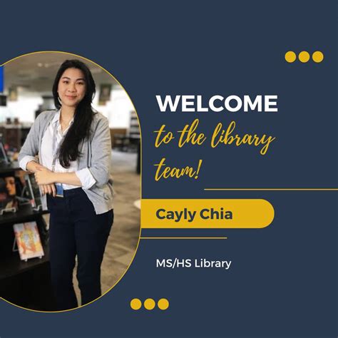We Would Like To Welcome Cayly Chia Iskl Hs Ms Library Facebook