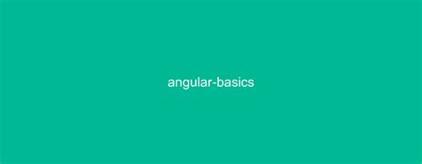 Angular Basics
