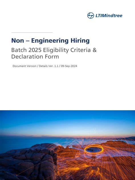 Eligibility Declaration Form Batch 2025 Pdf