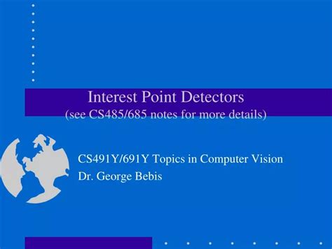 PPT Understanding Interest Point Detectors In Computer Vision PowerPoint Presentation ID