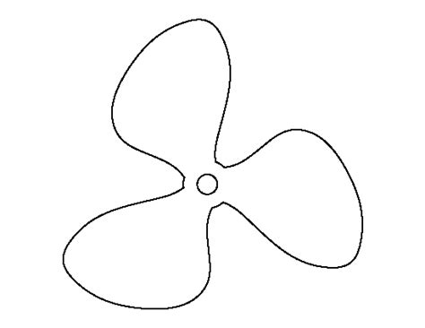 Printable Propeller Template For Crafts And Stencils Diy Propeller