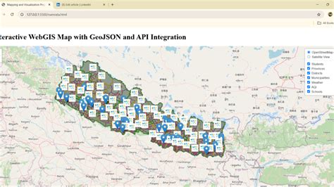 interactive webgis map with geojson and api integration