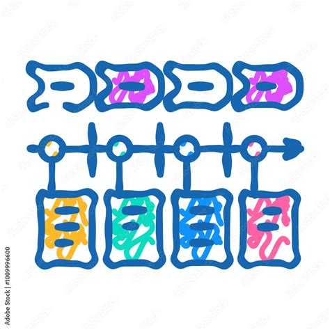 Image Vectorielle Stock User Journey Map Ux Ui Design Doodle Icon Sketch Vector User Journey