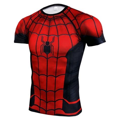 2025 3d Printed Superhero Men Compression Short Sleeve Sport Tiktok