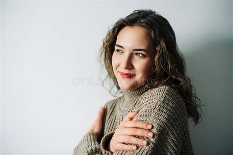 Romantic Wife Eagerly Anticipating Husbandand X27s Return Standing By