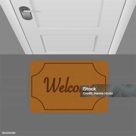 환영 양탄자 어떤 목적을 위해 훌륭한 디자인 만화 아이콘입니다 벡터 격리 벡터 기호입니다 집에 온 것을 환영해요 현관매트에 대한 스톡 벡터 아트 및 기타 이미지 Istock