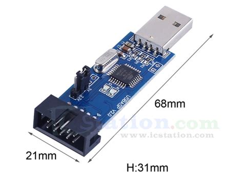 Lc 01 51 Avr Programmer Isp Usbasp Downloader Onboard Atmega8 L Chip