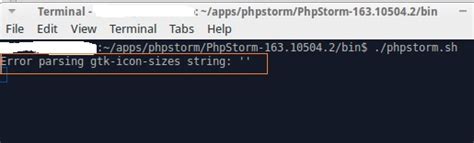 Linux Error Parsing Gtk Icon Sizes String Stack Overflow