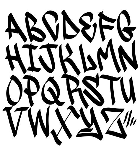 Digital Download Graffiti Tag Alphabet Png Lettering Graphic Vector