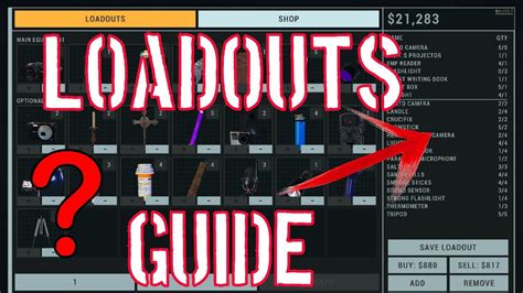 Loadouts And New Item Shop Guide In Phasmophobia Youtube