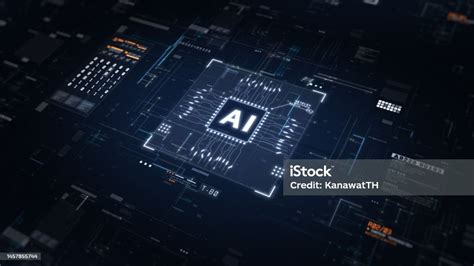 기술 디지털 데이터 네트워크 추상적 배경 회로 기판의 인공 지능 Ai 미래 기술 개념 시각화 빅 데이터 전송 연결 3d 렌더링
