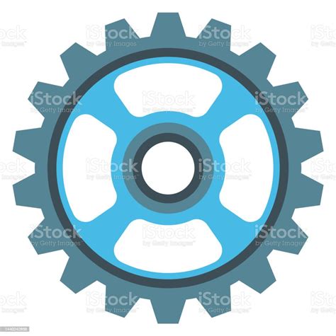 기어 아이콘 금속 톱니바퀴 기호입니다 기계 표지판 분리 개념에 대한 스톡 벡터 아트 및 기타 이미지 개념 건설 기계류