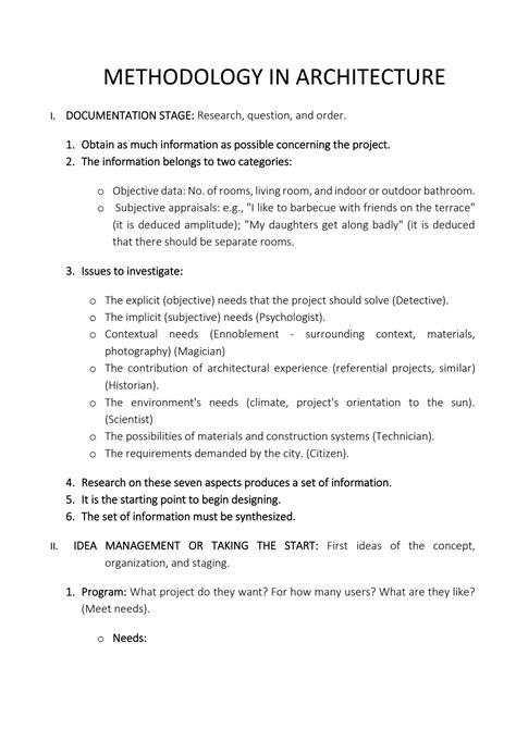 Solution Methodology In Architecture Studypool